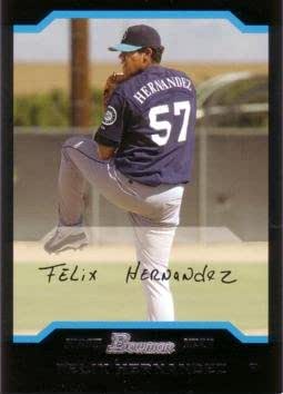 Amazon.com: 2004 Bowman Baseball #224 Felix Hernandez Rookie Card ...
