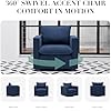 Amazon.com: COLAMY Swivel Accent Chair Set of 2, 34 Inches Wide ...
