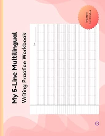 My First 5-Line Multilingual Writing Practice Workbook: Landscape ...