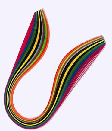 Paper Quilling Strips 10 mm size (Pack of 5 x 100 = 500 strips ...