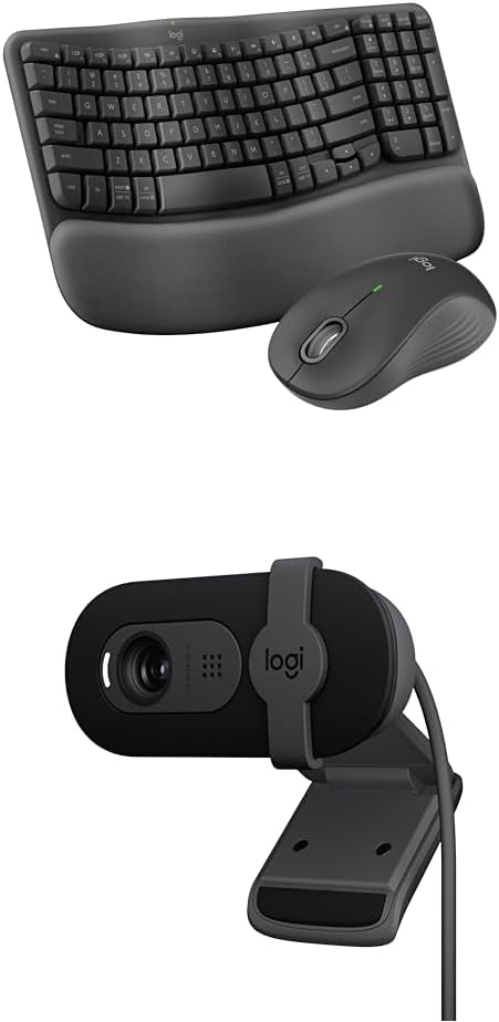 Amazon.com: Logitech Wave Keys MK670 Combo, Wireless Ergonomic Keyboard ...
