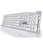 Amazon.com: EWEADN V20 Typewriter Keyboard Wireless, 104 Keys ...