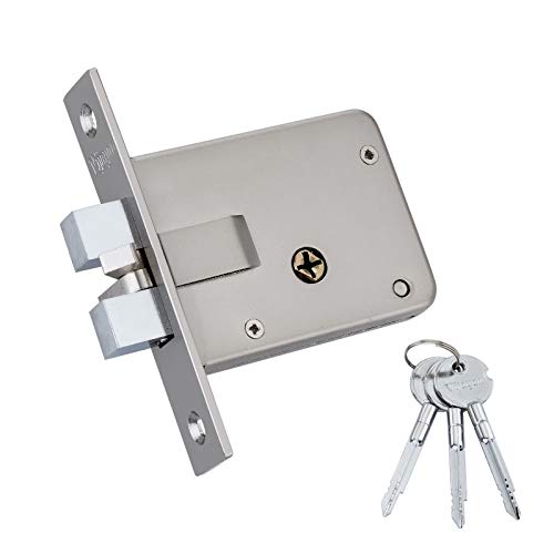 Buy VIJAYAN Sliding Pardar Lock Silver with 3 Star Keys Online at Low ...