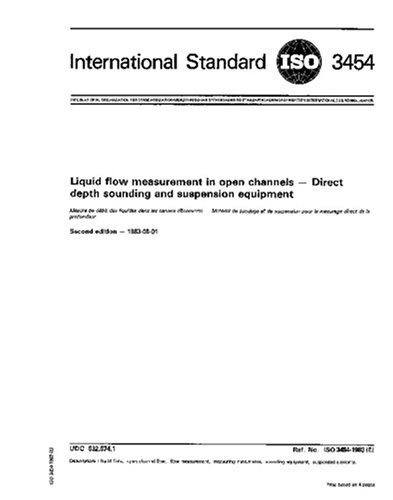 ISO 3454:1983, Liquid flow measurement in open channels - Direct depth ...