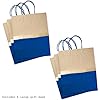 Amazon.com: Hallmark 13" Large Paper Gift Bags (Pack of 6 - Blue ...