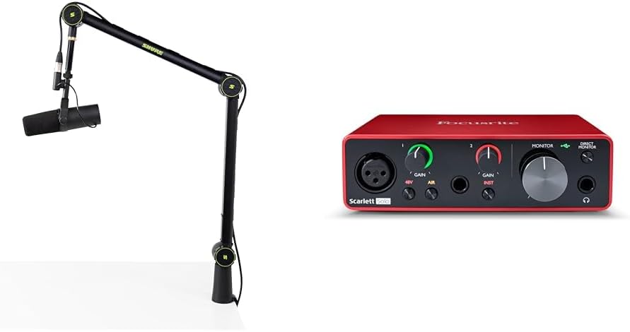 Amazon.com: Shure by Gator Deluxe Articulating Desktop Podcasting Mic ...