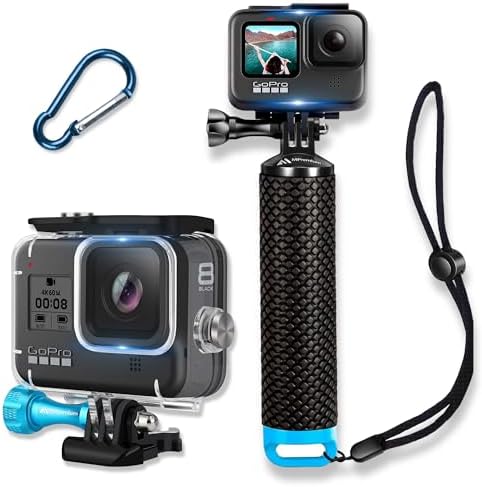 Amazon.com : Waterproof Housing Case for (GoPro Hero 8) and Floating ...