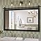 Amazon.com: JIINGYO Black Farmhouse Mirror for Wall, 22x30 Inch Wood ...