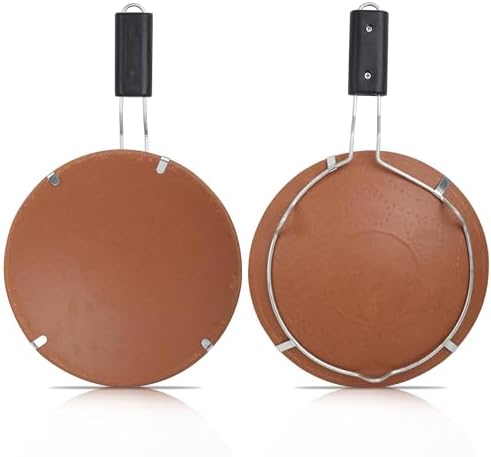 Mitti Ka Tawa | Clay Tawa for Roti with Stand | Eco-Friendly Clay Pan ...