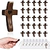Amazon.com: Handmade 25Pcs Wooden Cross Fidget bulk - Pocket Cross My ...
