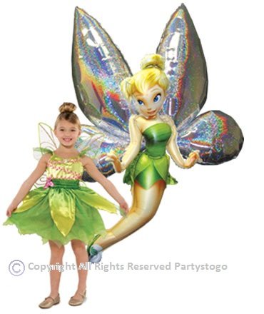 TINKERBELL BALLOON BIRTHDAY PARTY BALLOON AIRWALKER BALLOON 66"167CM ...