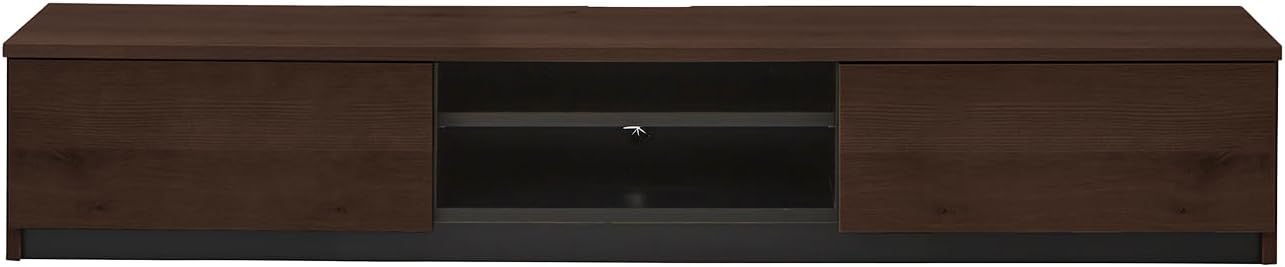 Amazon｜kagubuy カグバイ 幅180 テレビ台 ローボード 完成品 テレビボード テレビラック 180cm ローボード 収納 TV台 TVボード TVラック オーク ブラック ...