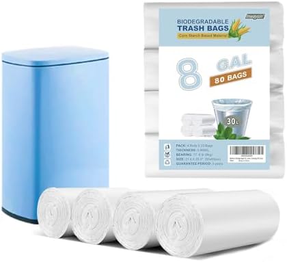 Amazon.com: Medium Garbage Bags 8 Gallon / 30 Liters Trash Bags for ...