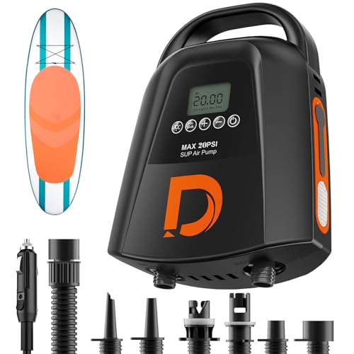 Snapklik.com : Electric Sup Paddle Board Pump Rechargeable, 20PSI ...