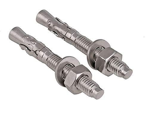 Buy ABM SS Anchor Bolt,SS through Bolt,Concrete Anchor Four Bolt Kit ...