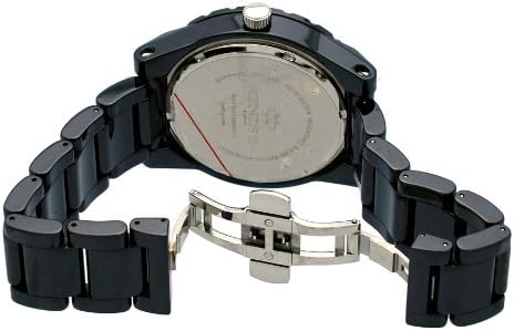 Amazon.com: Oniss #ON8174-M Men's The Big Black Ceramic MOP Dial Watch ...