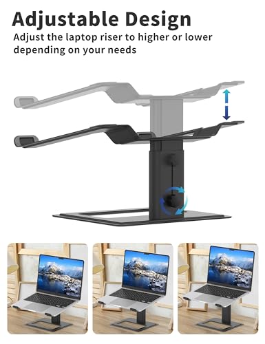 SOUNDANCE Adjustable Laptop Stand for Desk, Computer Stand, Ergonomic ...
