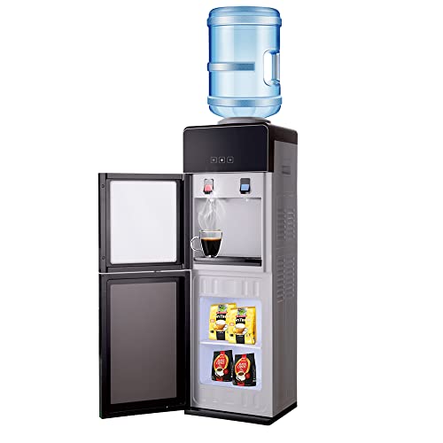 Top-Loading Hot & Cold Water Cooler Dispenser for 3-5 Gallon Bottles ...