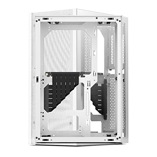 Ssupd Meshlicious Mini Itx Case Gaming Cabinet With Tempered Glass White Pcie 3 0 G99