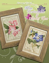 Blue Periwinkle & Sweet Pea (Leaflet 183) Cross Stitch Chart and Free ...