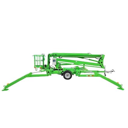 Versatile Towable Man Lift 10m-16m Trailer-Mounted Articulating Boom ...