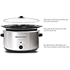 Amazon.com: Elite Gourmet Stainless Steel Slow Cooker, Dishwasher-Safe ...