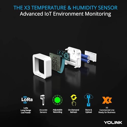 Snapklik.com : YoLink X3 Version Temperature & Humidity Sensor, Supports App Real-Time Data ...