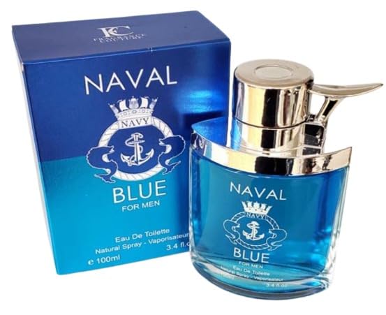 Amazon.com : Naval Blue Woody Aquatic fragrance for Men (FC) Eau de ...