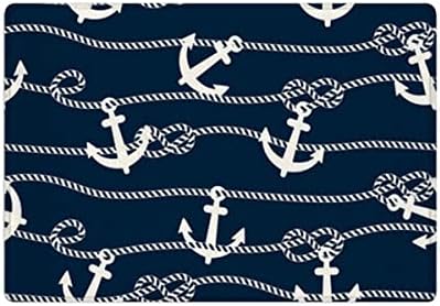 Amazon.com: Nautical Bath Mat, Nautical Bathroom Decor, Anchor Bathroom ...