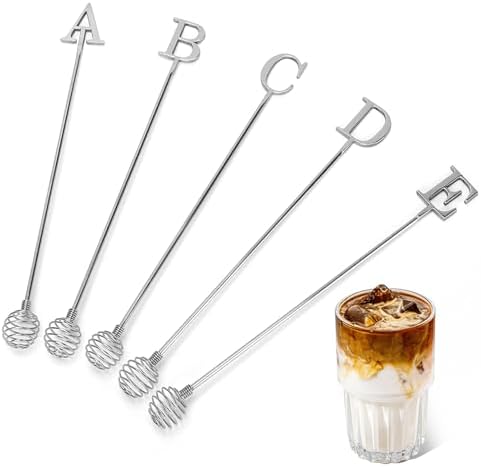 Amazon.com | Reusable Stir Sticks, 5 Pcs Stainless Steel Drink Stirrer ...