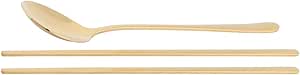 Amazon.com: Korean Spoon and Chopstick Set, Stainless Steel Chopsticks ...