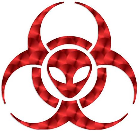 Amazon.com: Alien Biohazard Symbol - Vinyl Decal Sticker - 4" x 3.75 ...