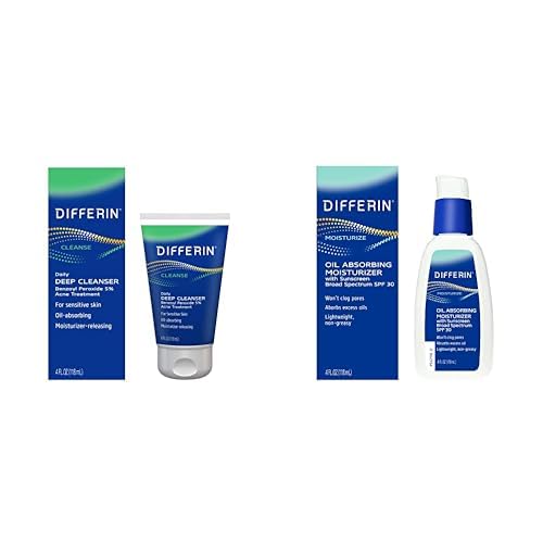 Amazon.com: Differin Acne Face Wash with 5% Benzoyl Peroxide, Daily ...
