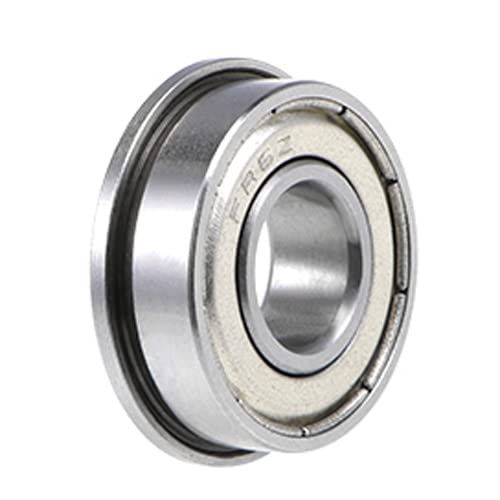 FR6ZZ Flange Ball Bearing 3/8"x7/8"x9/32" Shielded Chrome Bearings 2Pcs ...