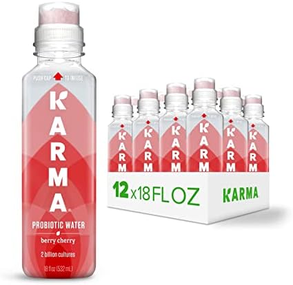 Amazon.com : Karma Wellness Flavored Probiotic Water, Blueberry ...
