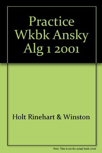 Amazon.com: Algebra 1: Practice Workbook Answer Key: 9780030564994 ...