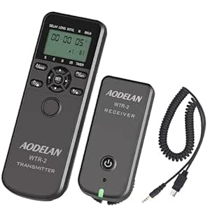 Buy AODELAN Wireless Camera Timer Shutter Remote, Timelapse Intervalometer Shutter Remote ...