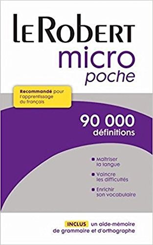 Amazon.com: Le Robert Micro: Dictionnaire d'apprentissage de la langue ...