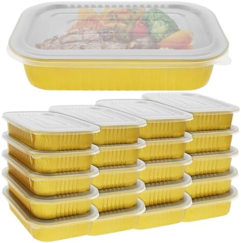 Amazon.com: Abizarch Aluminum Foil Pans with Lids 20pack Heavy Duty ...