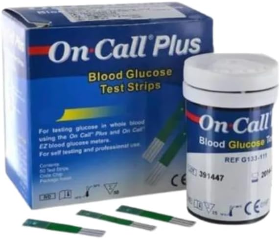 3S On Call Plus 50 Glucometer Strips - Model No 394413 : Amazon.in ...