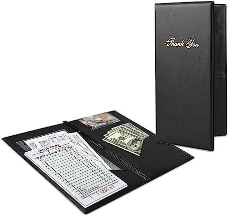 Amazon.com: 2 packs Restaurant Check Presenters Guest Check Card Holder ...