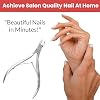 TEMPERIA (1pc) Nail Cuticle Cutter and Pusher - Dead Skin Remover fork ...