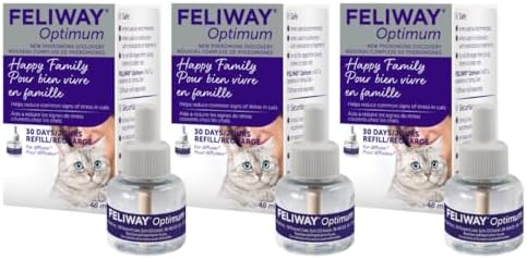FELIWAY CLASSIC Diffuser Refill 3-Pack - Use with FELIWAY Cat Diffusers ...