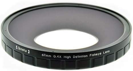 Amazon.com : Opteka 67mm 0.4X HD2 Large Element Fisheye Lens for ...
