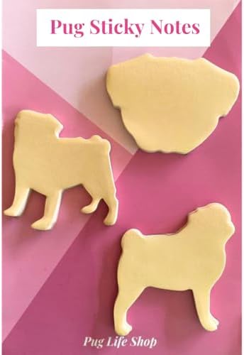 Amazon.com : Pug Shaped Sticky Notes, Includes 150 Sheets, 3 Pug Dog ...