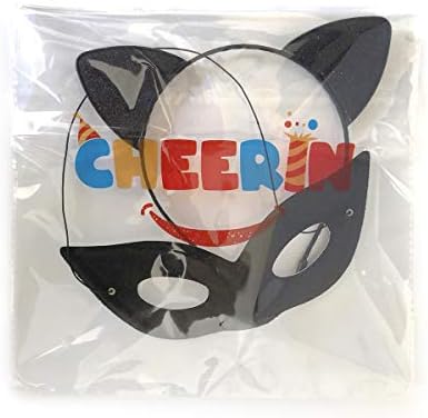 Amazon.com: Cheerin Cat Ear Headband with Cat Mask | Glitter Kitty Cat ...