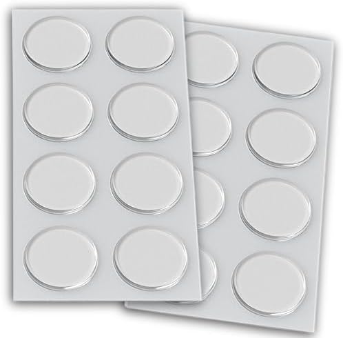 Round Clear Adhesive Bumpers Large - Transparent Self Stick Rubber Pads ...