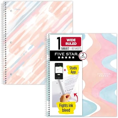 Amazon.com : Spiral Notebook - Lined Journal Notebooks, 8.3'' x 6 ...