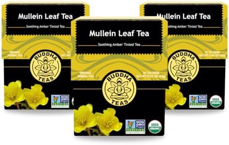 Amazon.com : Buddha Teas - Mullein Leaf - Organic Herbal Tea - For ...