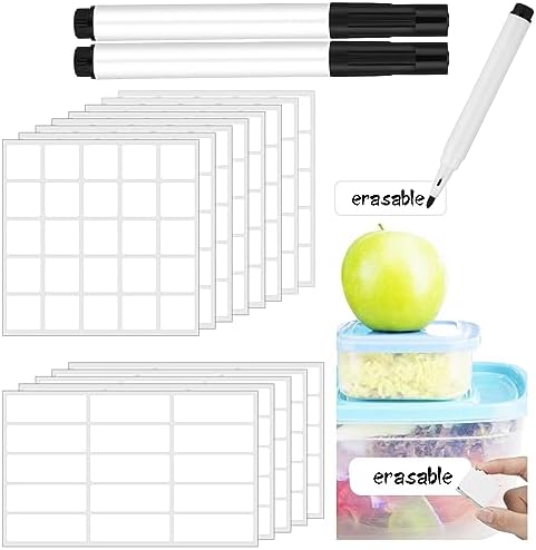 Amazon.com : Cholemy 300 Pcs Food Labels for Containers Reusable ...